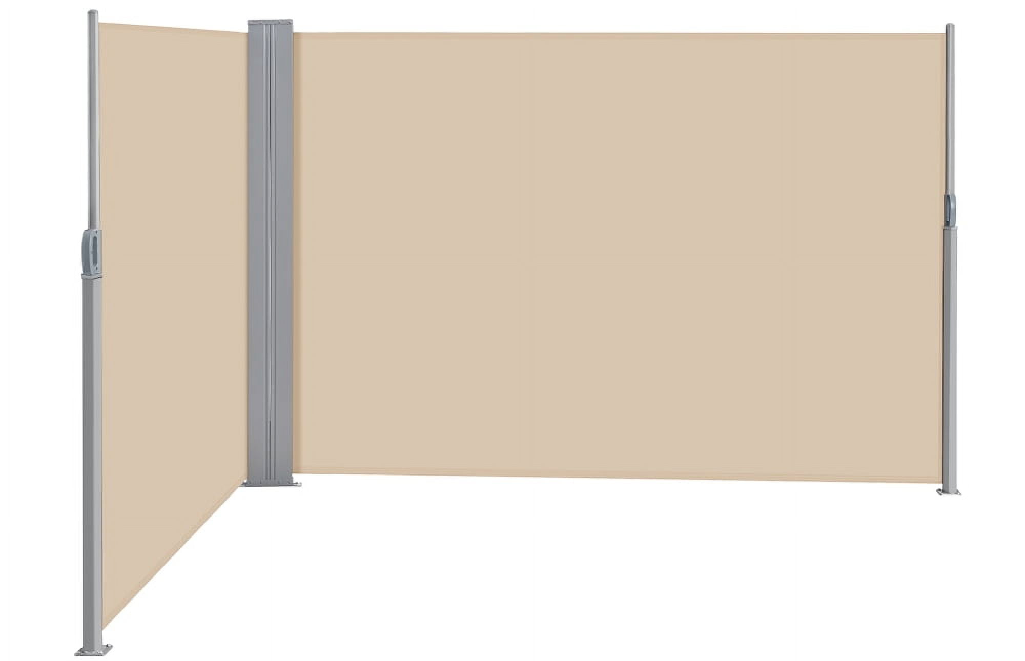 Topeakmart 19.7'L x 6'H Side Awning Double Retractable Screen for ...