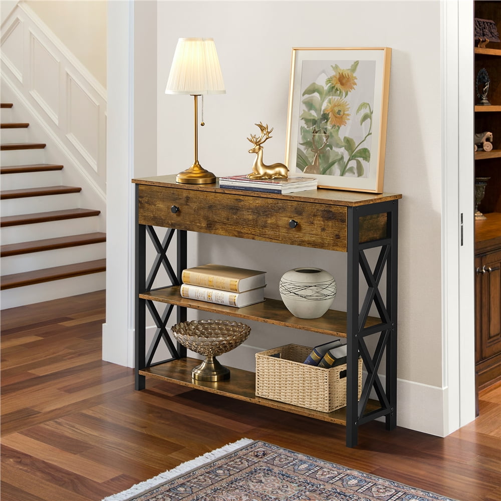 Lexicon Enfield 4-Piece Wood Counter-Height Console Table and Stools in ...