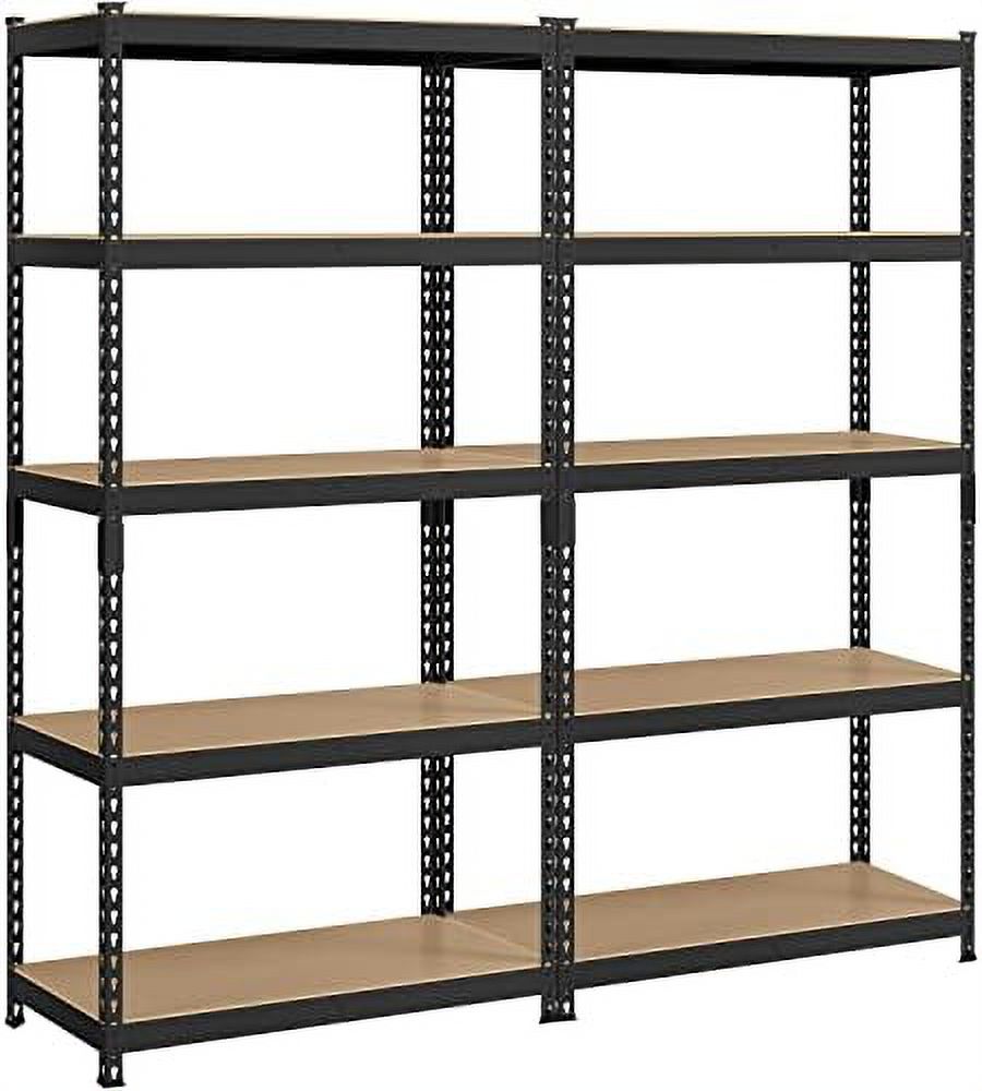 Topeakmart 2PCS 5-Tier Utility Shelves, Metal Storage Shelves Garage ...