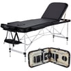 Yaheetech Professional Massage Table 3 Fold Salon Bed with Backrest ...