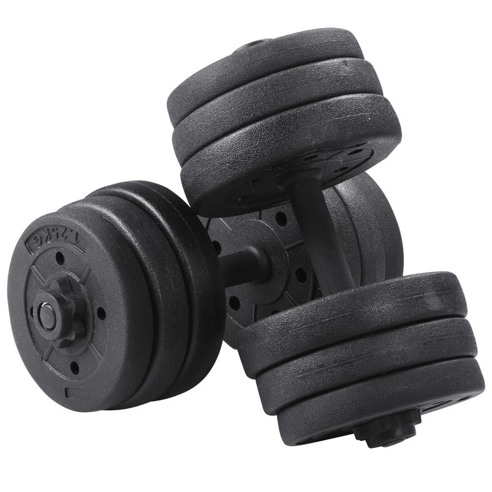 Topeakmart 44LB Home Gym Dumbbell Set, Adjustable Iron Weightlifting ...