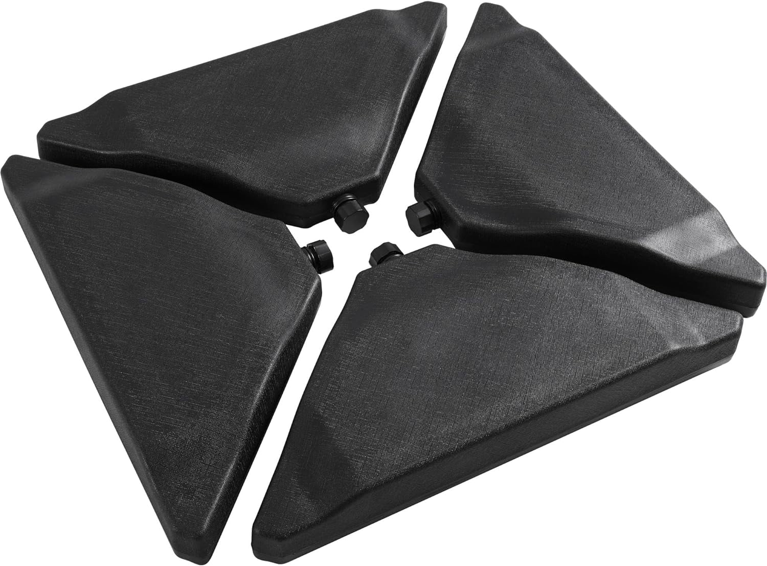 Topeakmart 4pcs Umbrella Stand Base, Cantilever Offset Patio Fillable ...