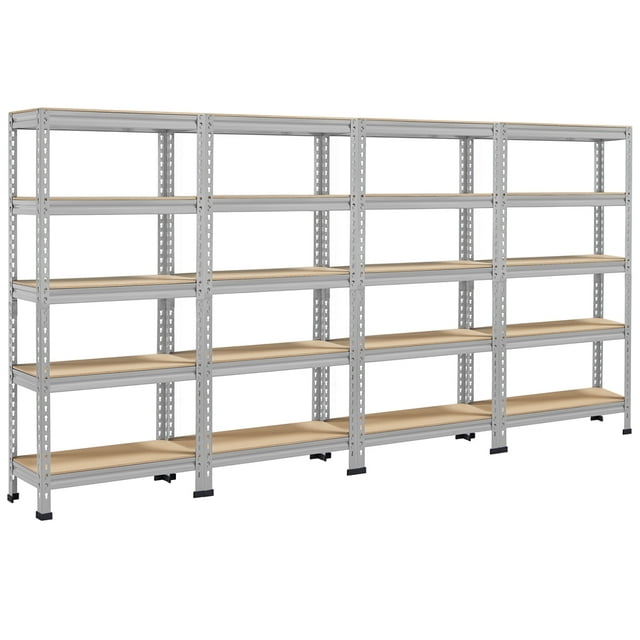 Topeakmart 60″H Industrial Steel 5-Tier Large Boltless Shelving Units ...
