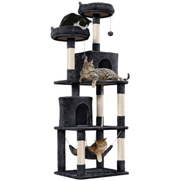 "Sha Cerlin Sturdy 68"" Climbing Cat Tree & Tower for Large Cats, Multi ...