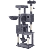 Topeakmart 73''H Multilevel Cat Tree with Hanging Hammocks, Basket ...