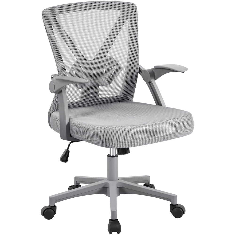 Topeakmart Adjustable Ergonomic Mesh Office Chair with 90° Flip-up ...
