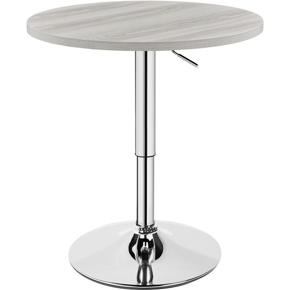 Topeakmart Adjustable High Bar Metal Circle Pub Table with 360° Swivel ...