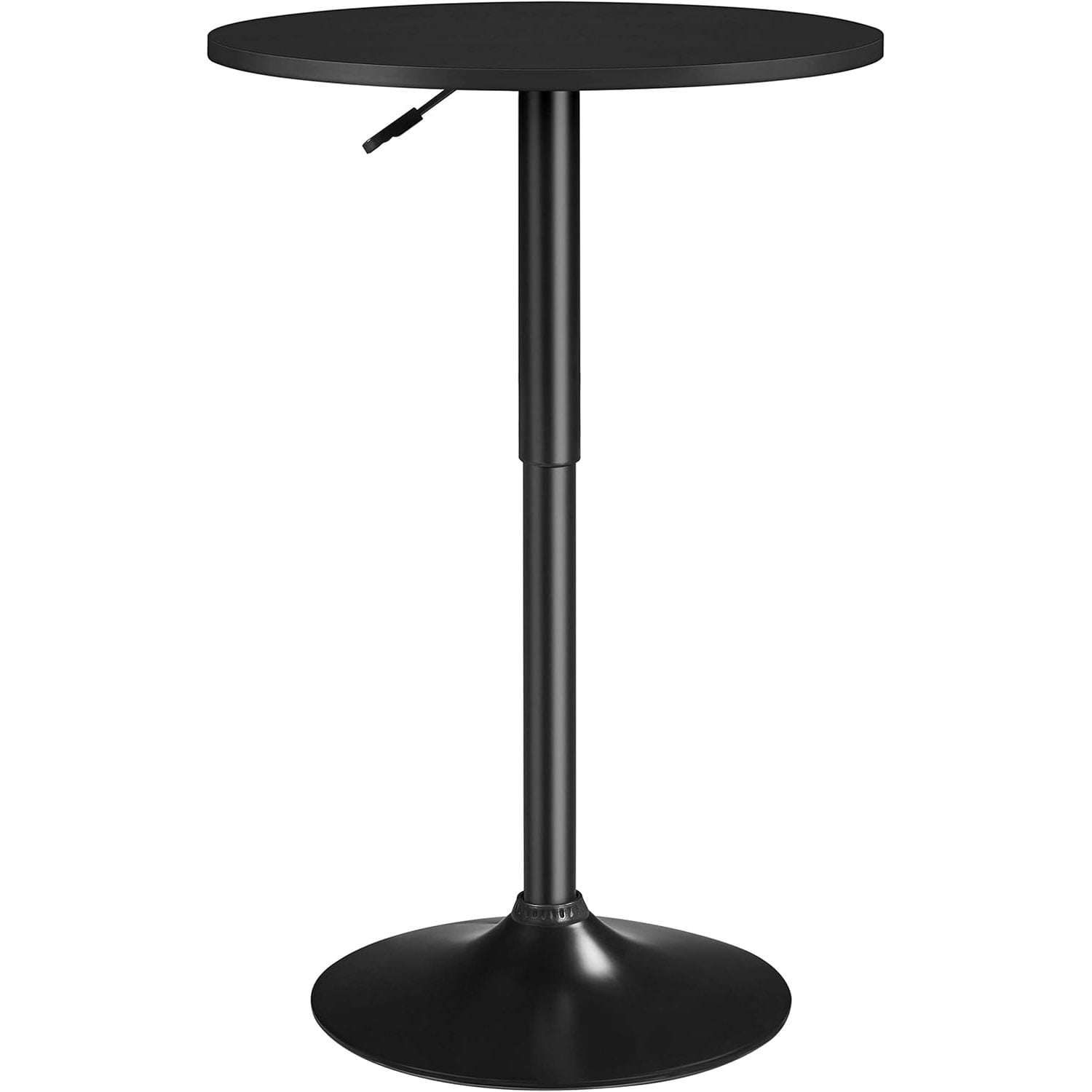 Topeakmart Height Adjustable Round Pub Table Counter Bar Height MDF Top ...
