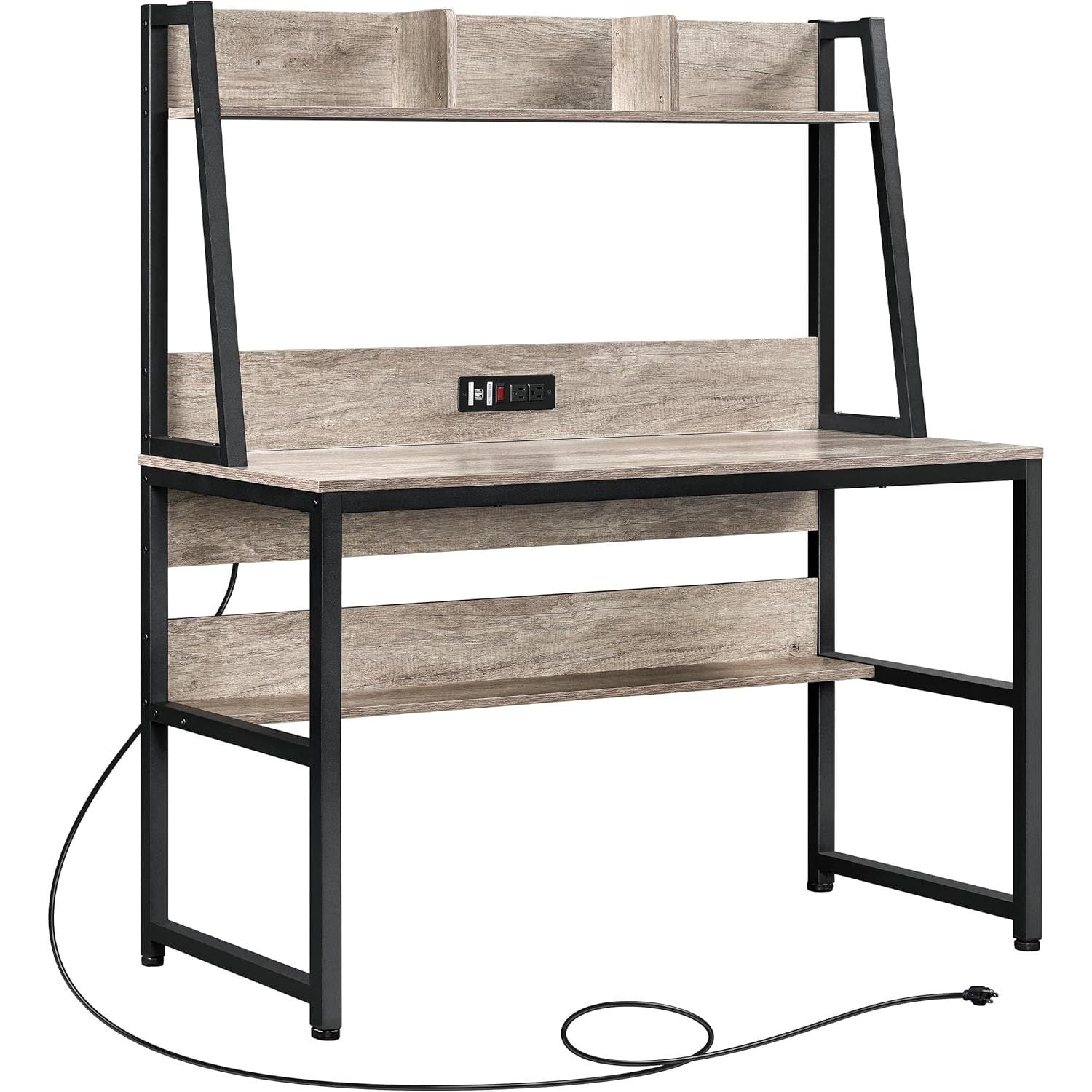 Topeakmart Industrial Home Office Table Computer Writing Desk with ...