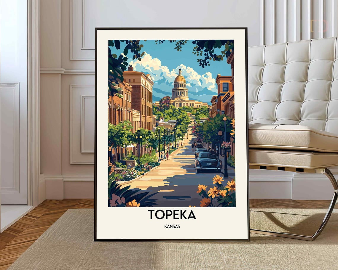 Topeka Poster, Topekatopeka Print, Topeka Photo, Topeka Poster Print ...