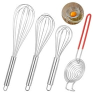 Chef Craft 7" Steel Spring Coil Whisk, French Whisk - Great For Hand ...