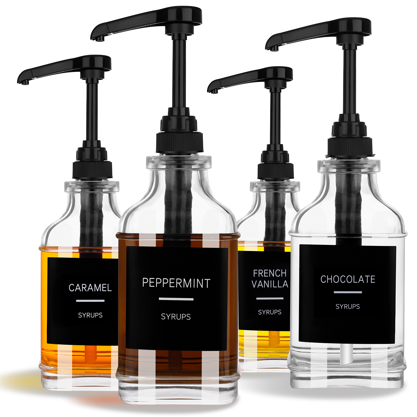 Great Credentials Glass Syrup Dispenser with Cast Zinc Top, 14-Ounce (1 ...