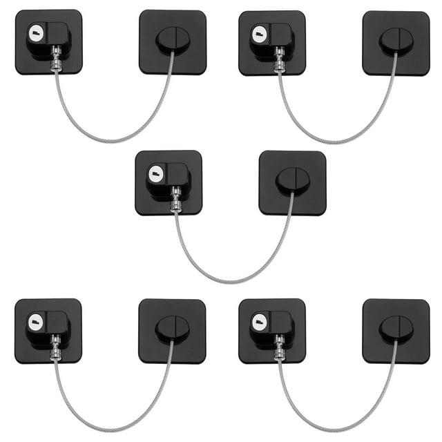 Topekada 5 Pack Refrigerator Door Lock With Keys, Exterior Cabinet Lock ...