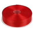 Topenca 1 Inch x 50 Yard Red Satin Ribbon Roll, Double Face, 100% ...