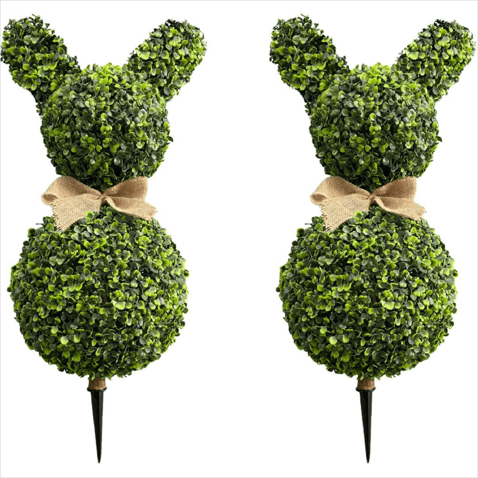 Topiary Boxwood Rabbit Shaped Outdoor 27.55" INCH Artificial Bunny ...