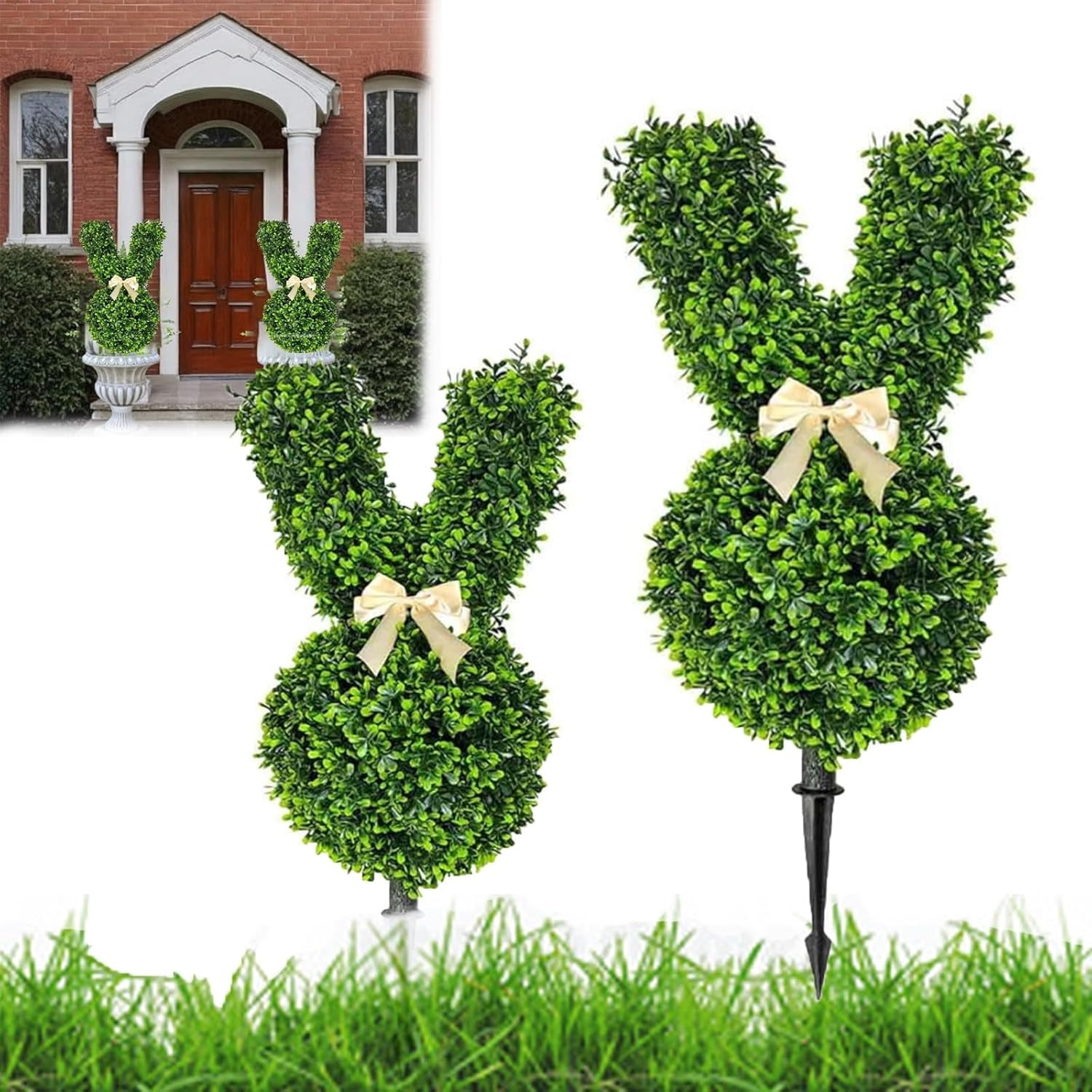 Topiary Bunnies, Topiary Bunny Outdoor, Bunny Topiary, Topiary Bunnies ...