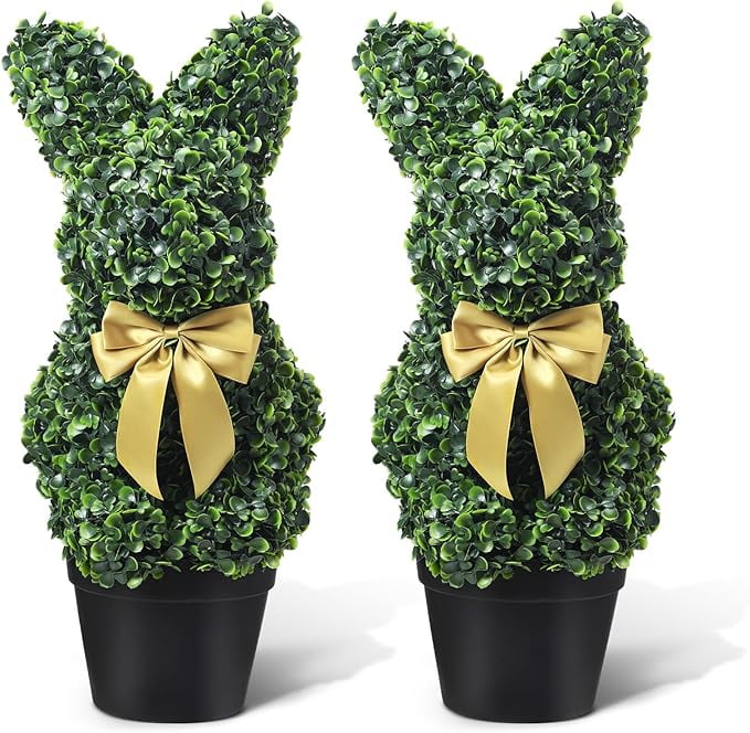 Topiary Bunnies, Topiary Bunny Outdoor, Bunny Topiary, Topiary Bunnies ...