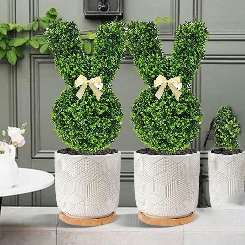 Topiary Bunny - Topiary Bunnies In Artificial Boxwood – Adorable Bunny ...