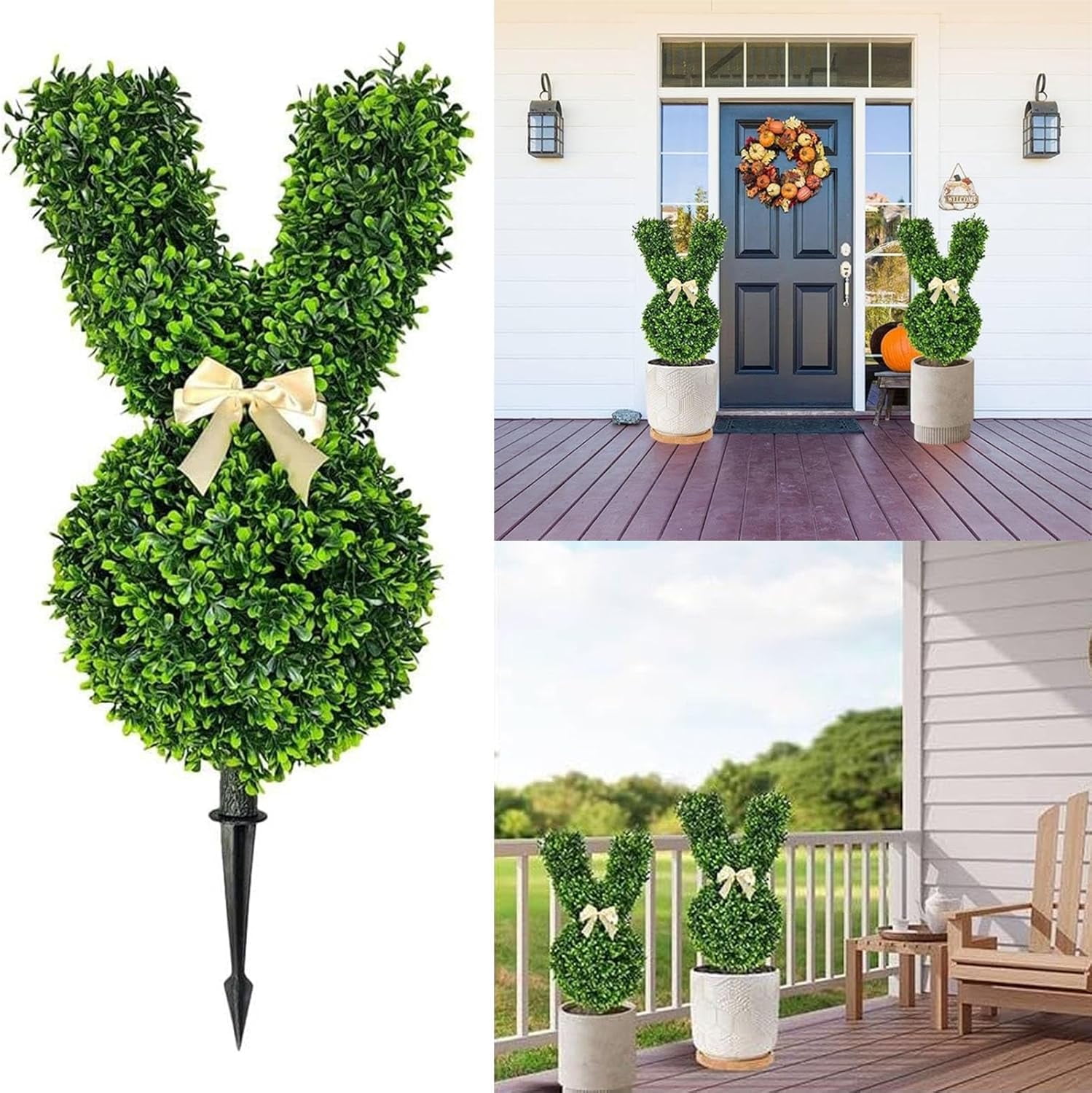 Topiary Bunny Outdoor,Bunny Topiary Outdoor,Artificial Bunny-Shaped ...