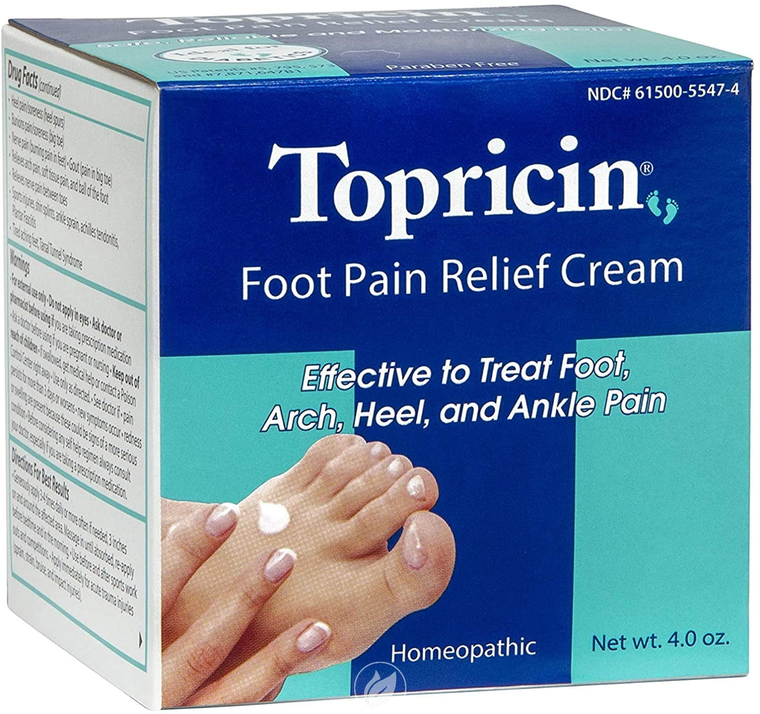 Topical Biomedics, Inc Topricin Foot Therapy Cream 4 Ounce - Walmart.com