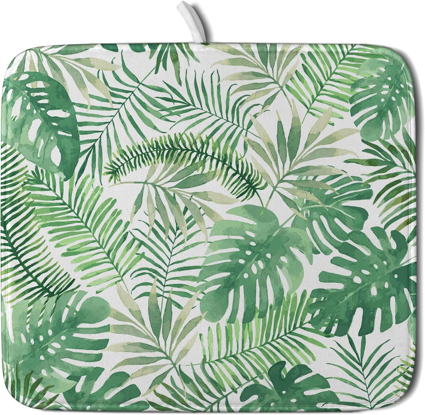 Topical Drying Mats for Kitchen Counter - Palm Leaf Dish Drying Mat 16× ...