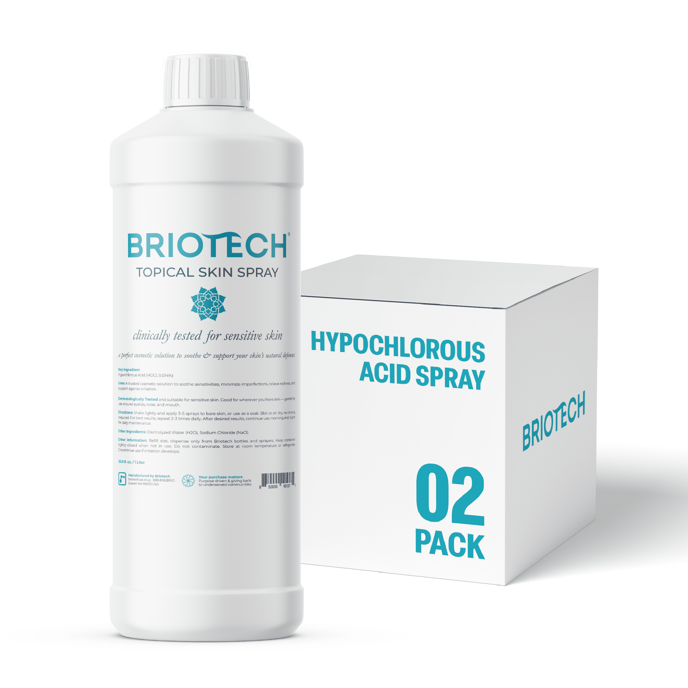 Clinically Tested Topical Skin Spray - Hypochlorous Acid Based ...