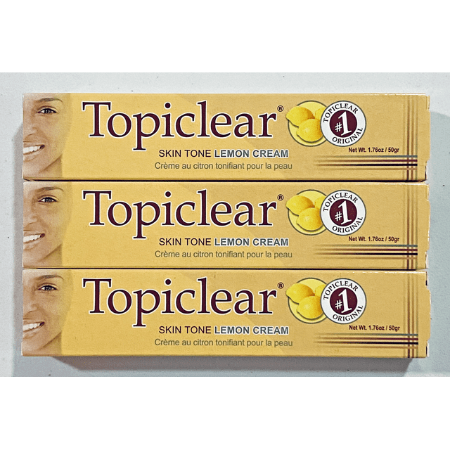 Topiclear Lemon Skin Tone Cream Tube (Pack of 3) - Walmart.com
