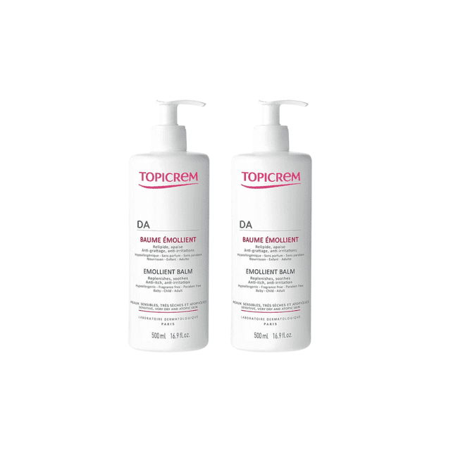 Topicrem DA Face and Body Emollient Balm 500 ml 2 Pack - Walmart.com
