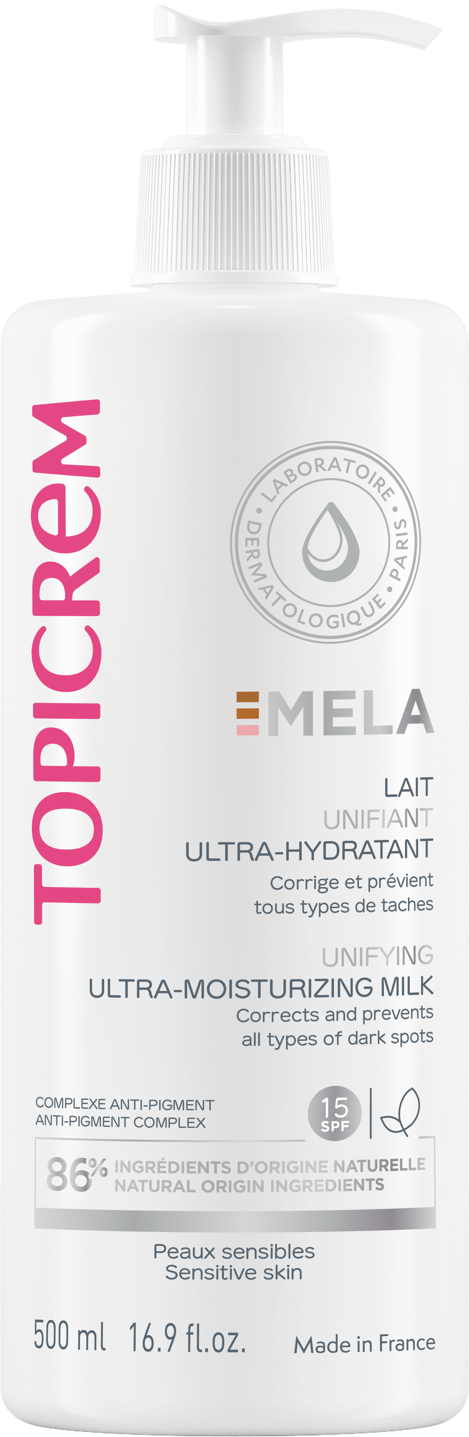 Topicrem Mela Brightening Lotion, Ultra Moisturising Body Milk, 500 ml ...