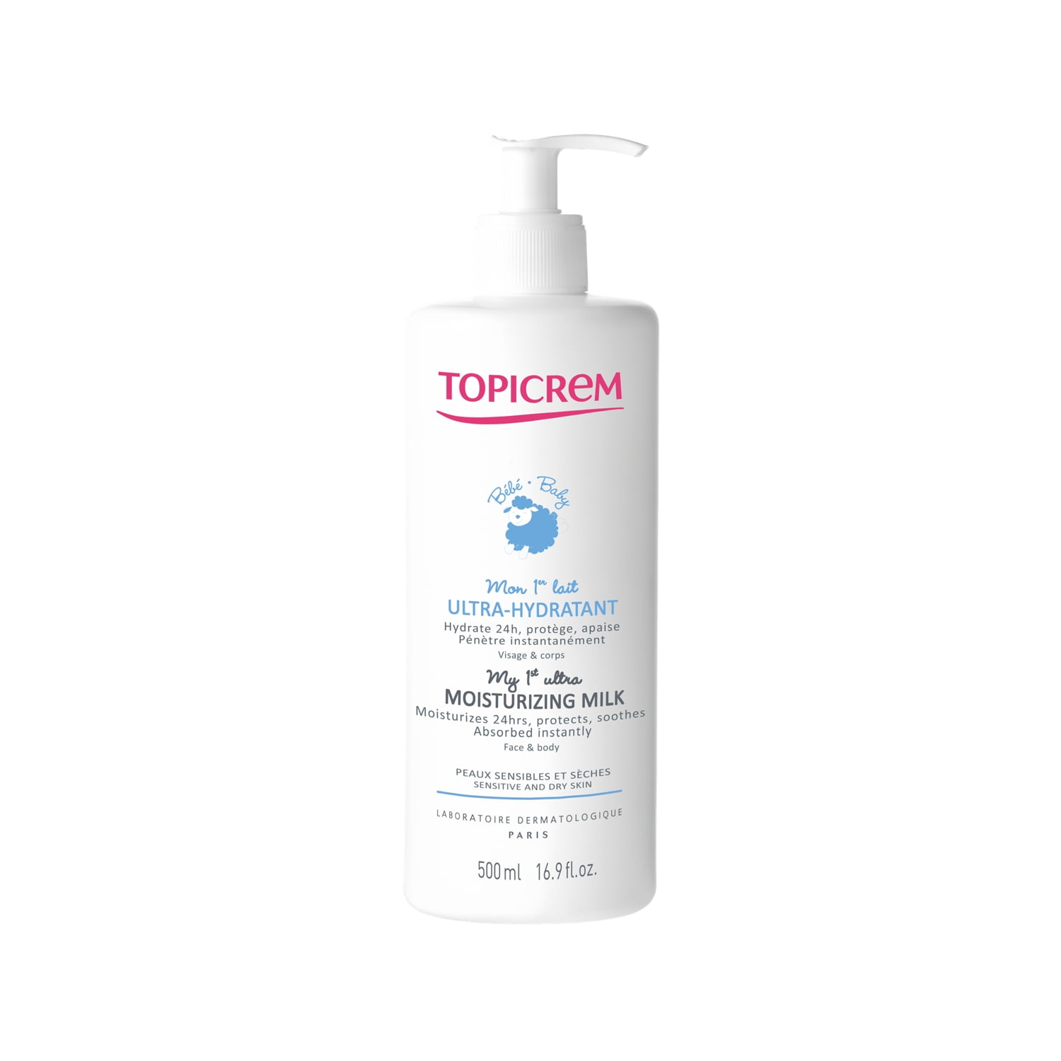 Topicrem My First Ultra Moisturizing Baby Face and Body Moisturizer 500 ...