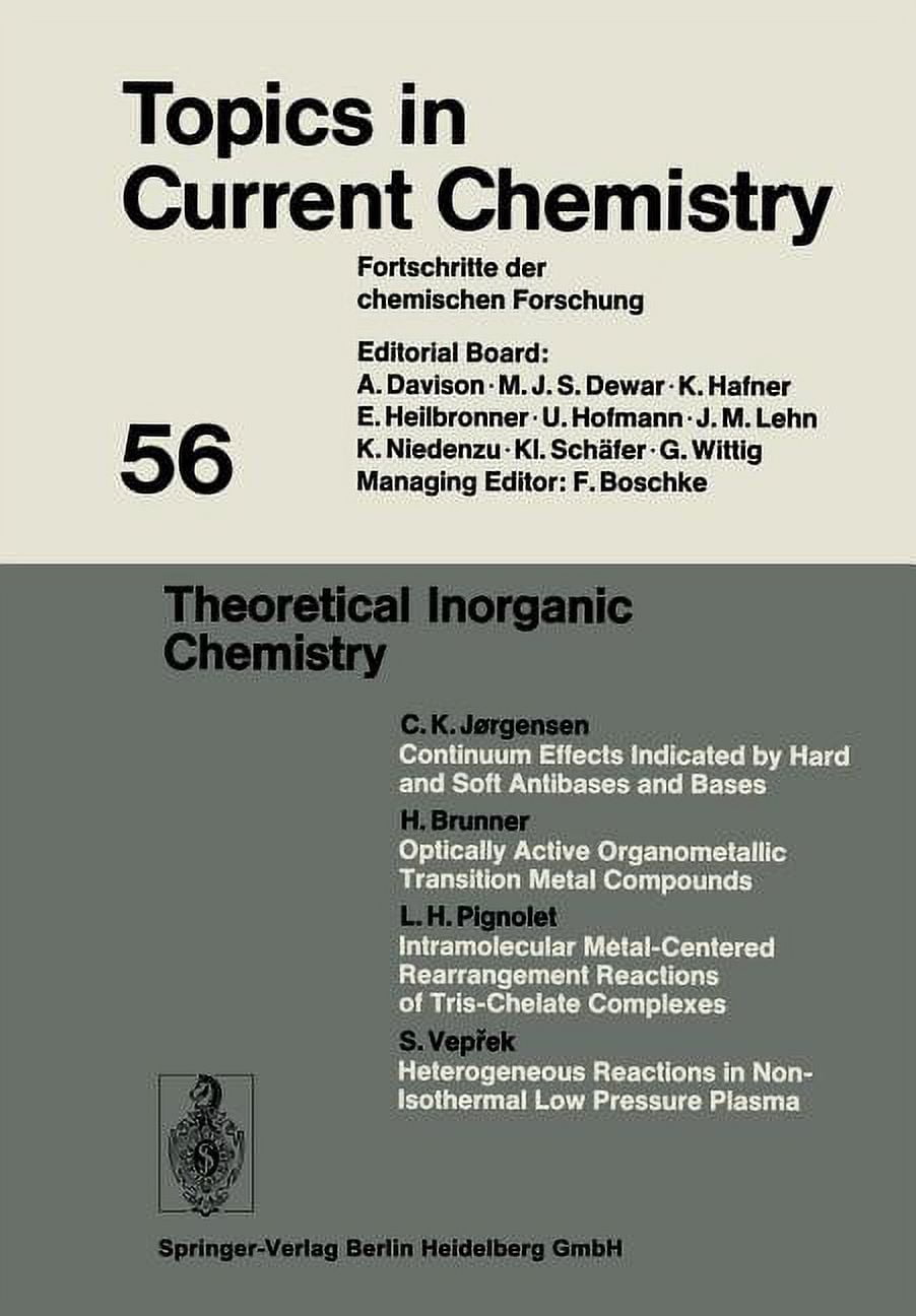 Topics in Current Chemistry: Theoretical Inorganic Chemistry (Paperback ...