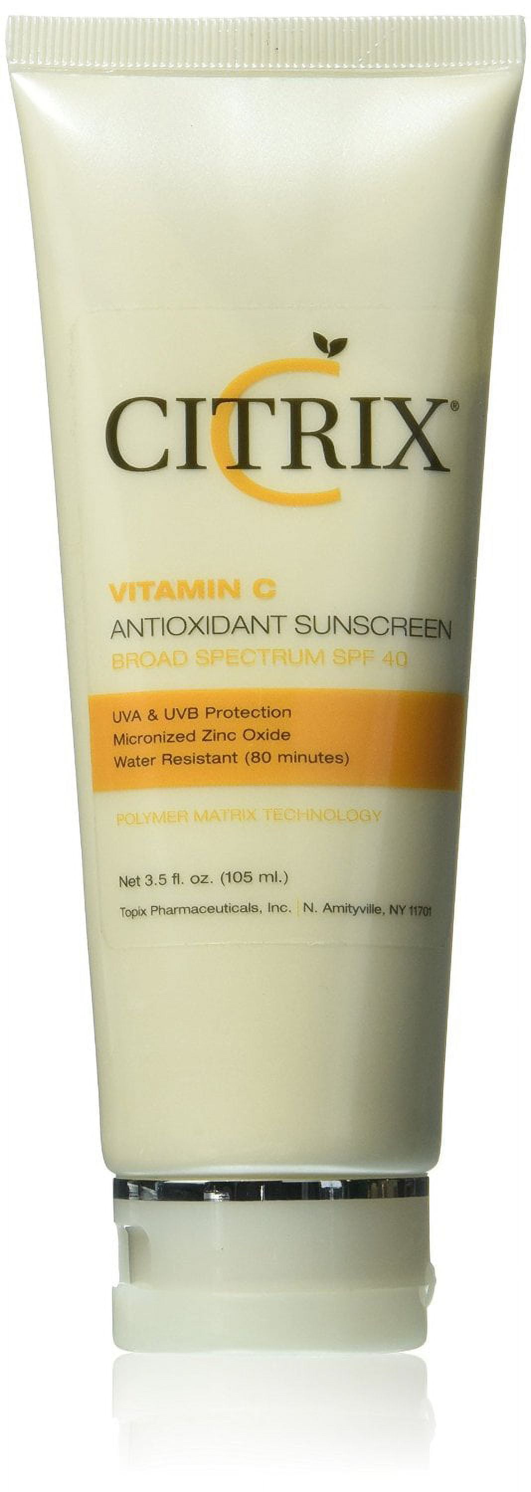 Topix Pharm SPF 40 Citrix Antioxidant Sunscreen, 3.5 Fl Oz - Walmart.com