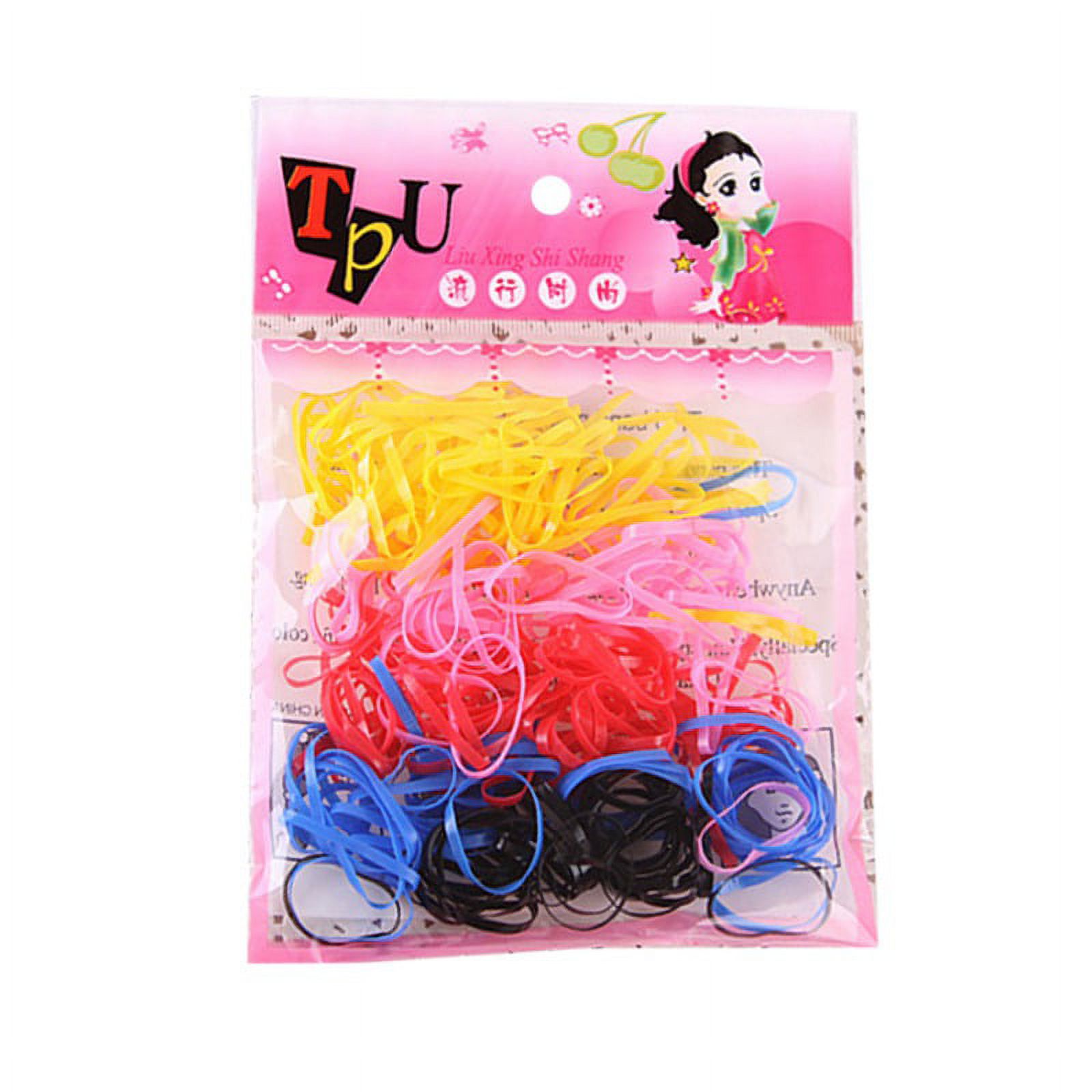 Topkaran 220 Pcs Poly Rubber Braiding Plaits Hair Elastic Bands ...