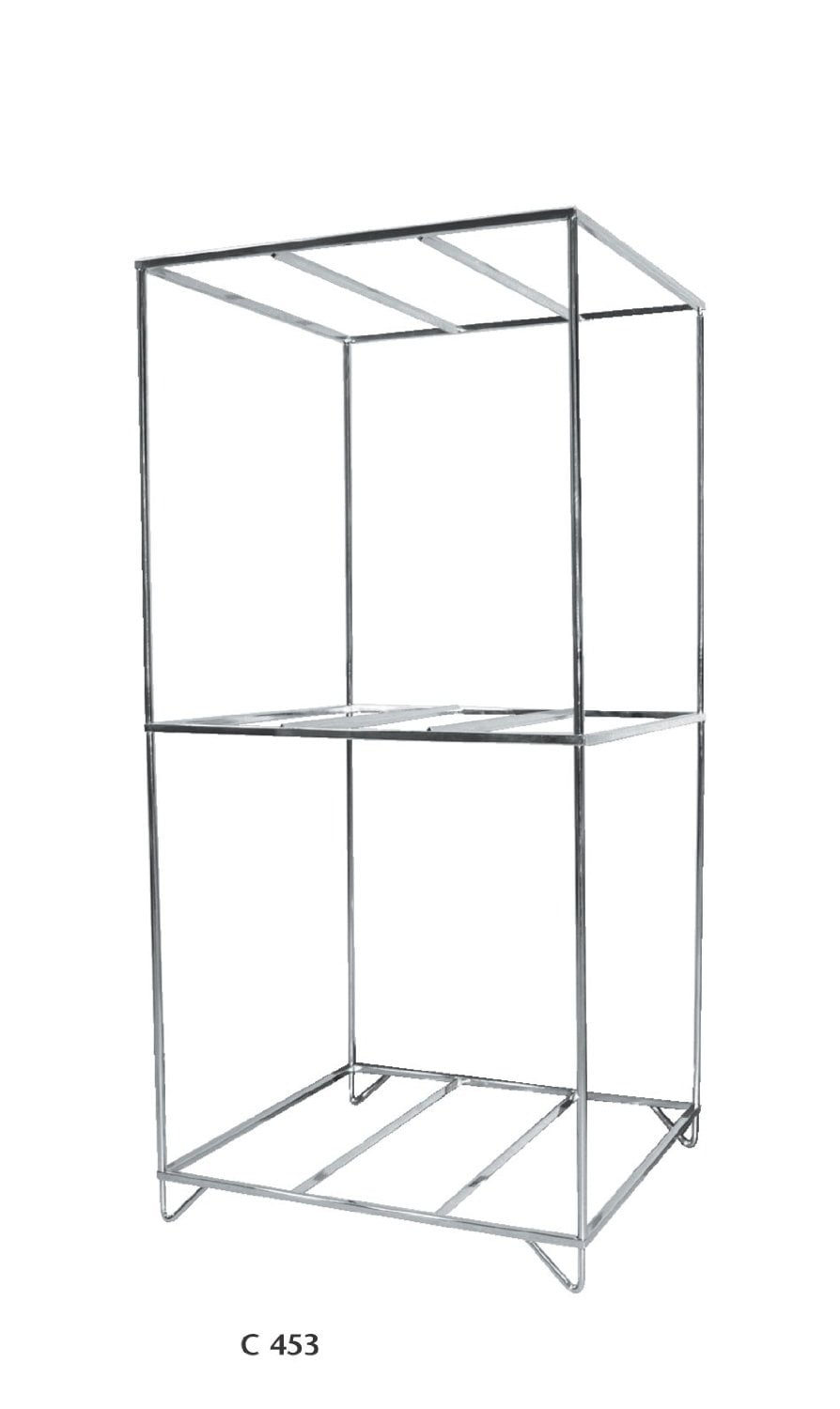 Topline C453 Chrome 56" 3 Tier Wheel Rack - Walmart.com