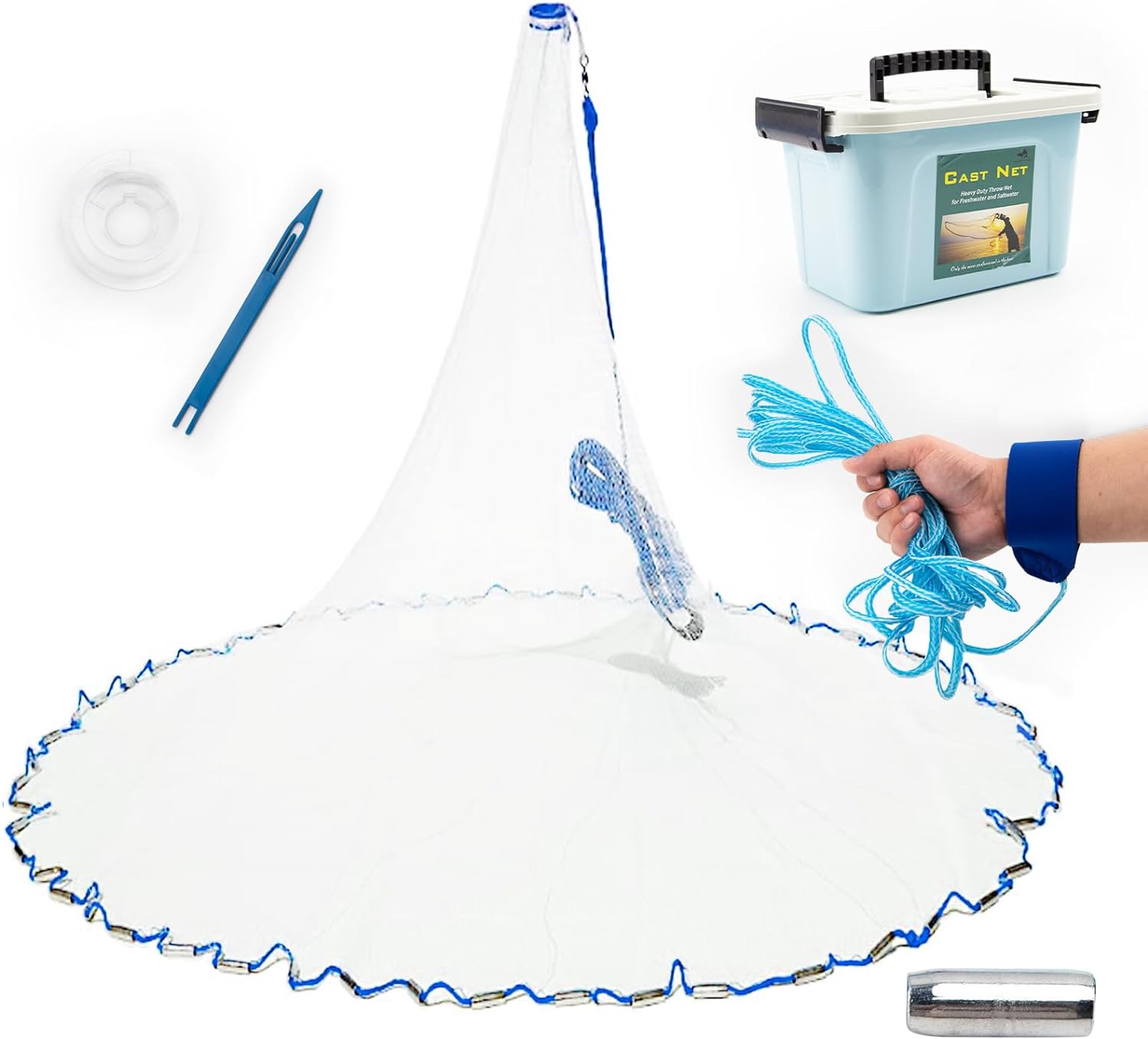 Drasry Fishing Bait Trap 2Pcs Portable Crawfish Shrimp Net Collapsible ...