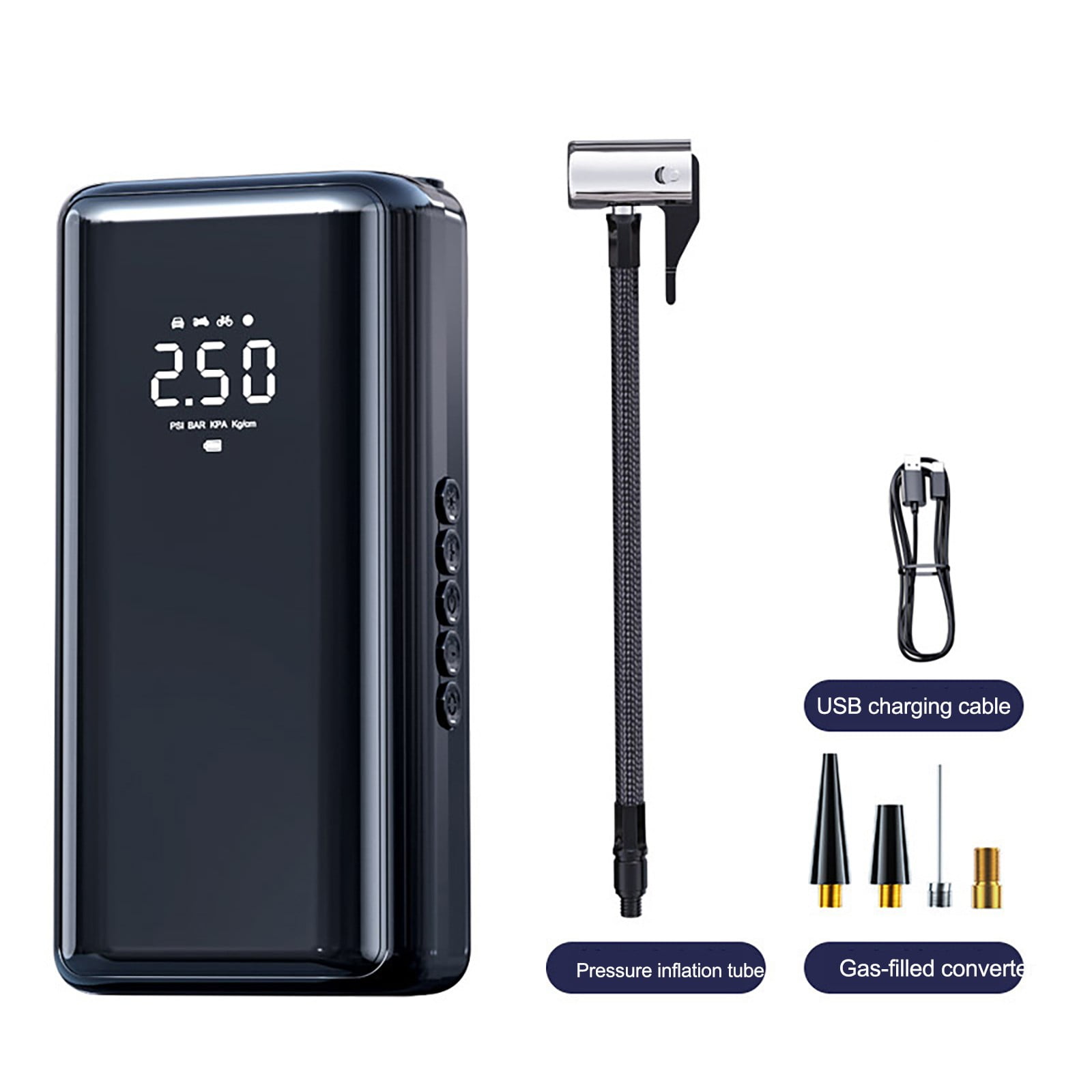 Topliu Car Mounted Pump Portable Electric Vehicle Pump Small Wireless ...