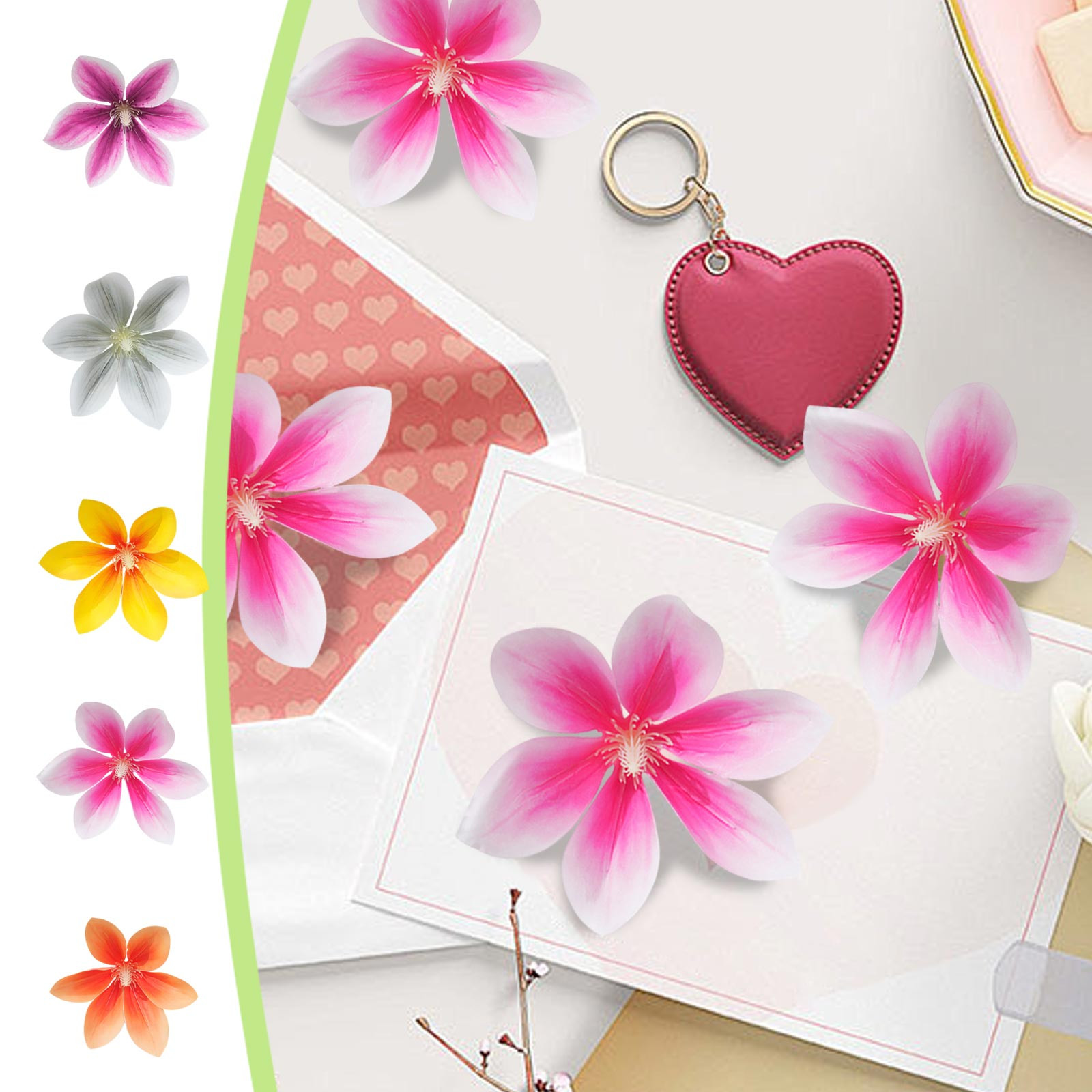 Topliu Simulation Flower Head Plastic Flower Head Decoration Diy Fake ...