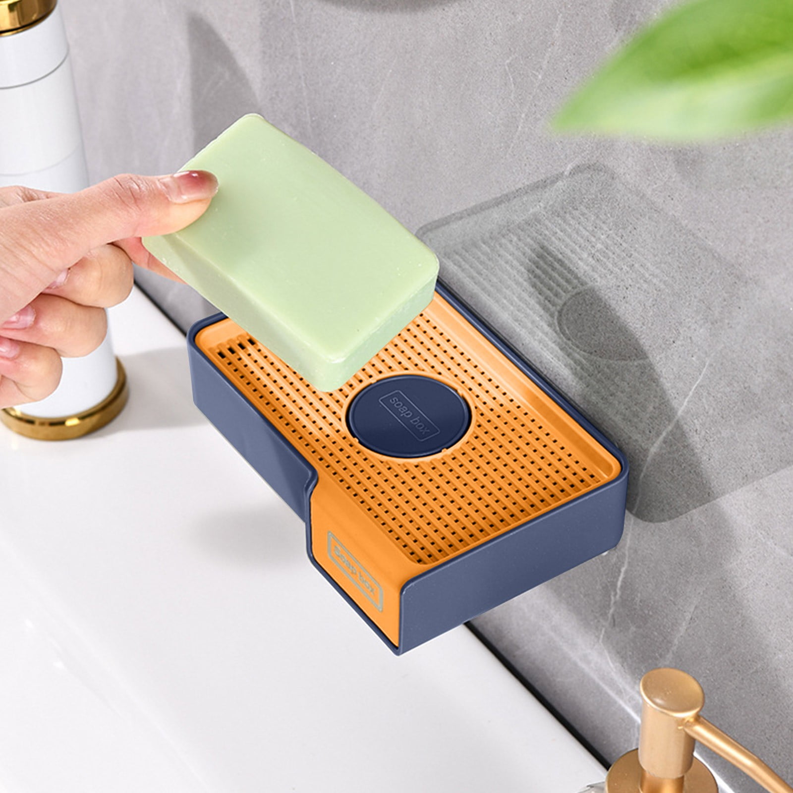 Topliu Soap Box Wall Mounted Drainage Design No Punching installation ...