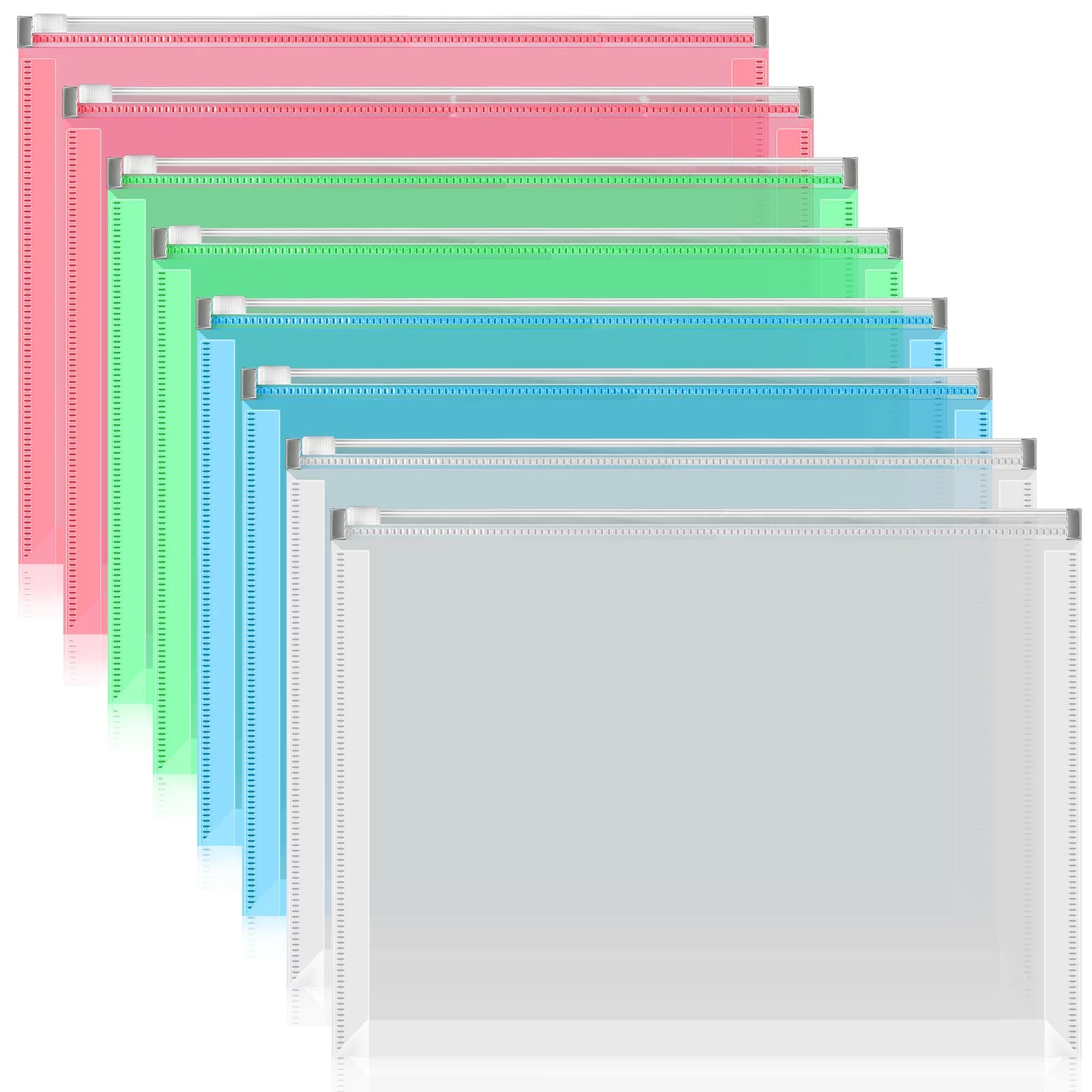 Toplive A4 Expandable Zipper File Folder, Multicolor, 8 Pockets ...