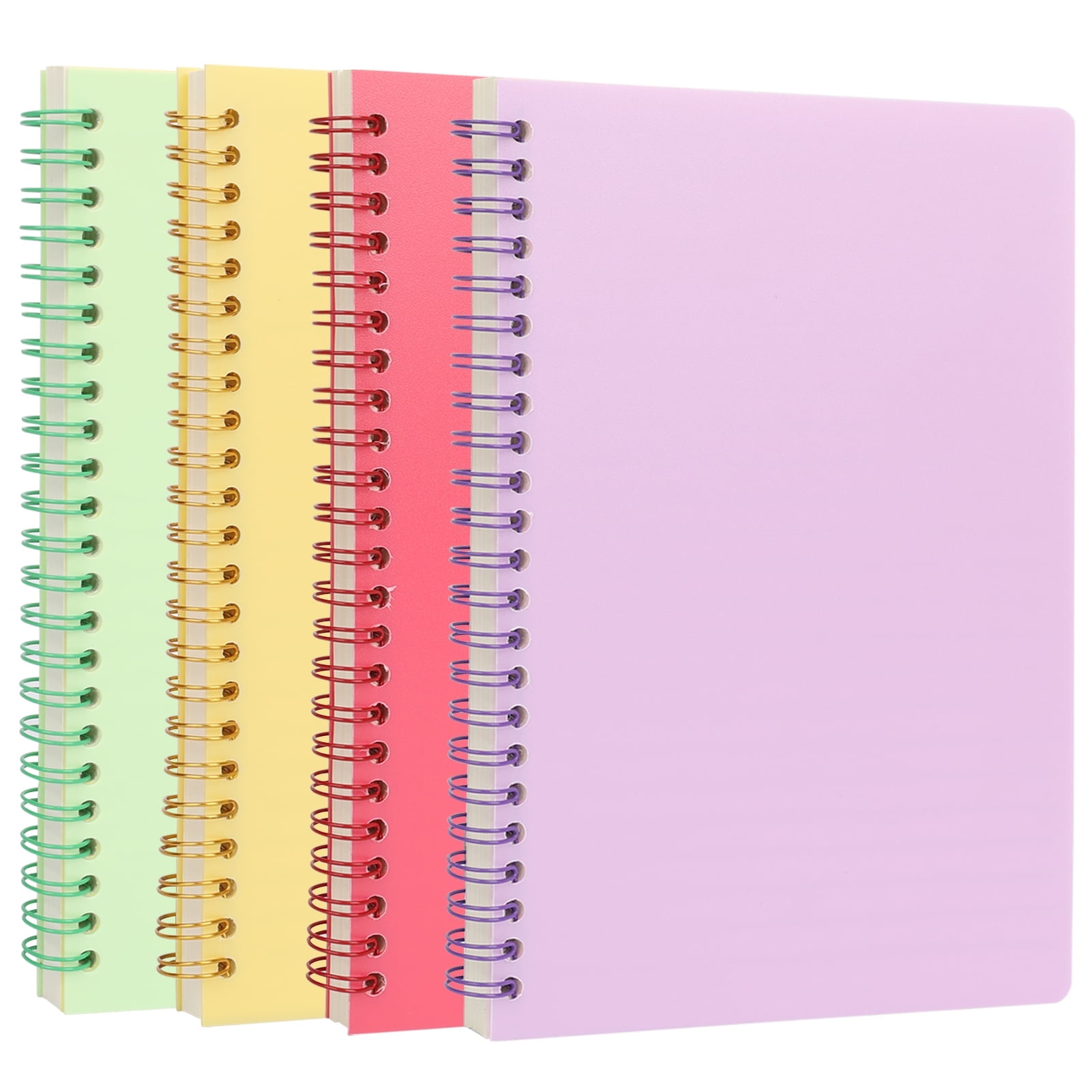 Toplive A5 Hardcover Bound Spiral Notebook 4 Pack, 8.25"x5.75", 160 ...
