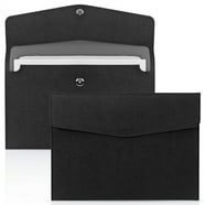 12 Pack Plastic Poly Filing Envelopes, Clear Document Folders Letter A4 ...