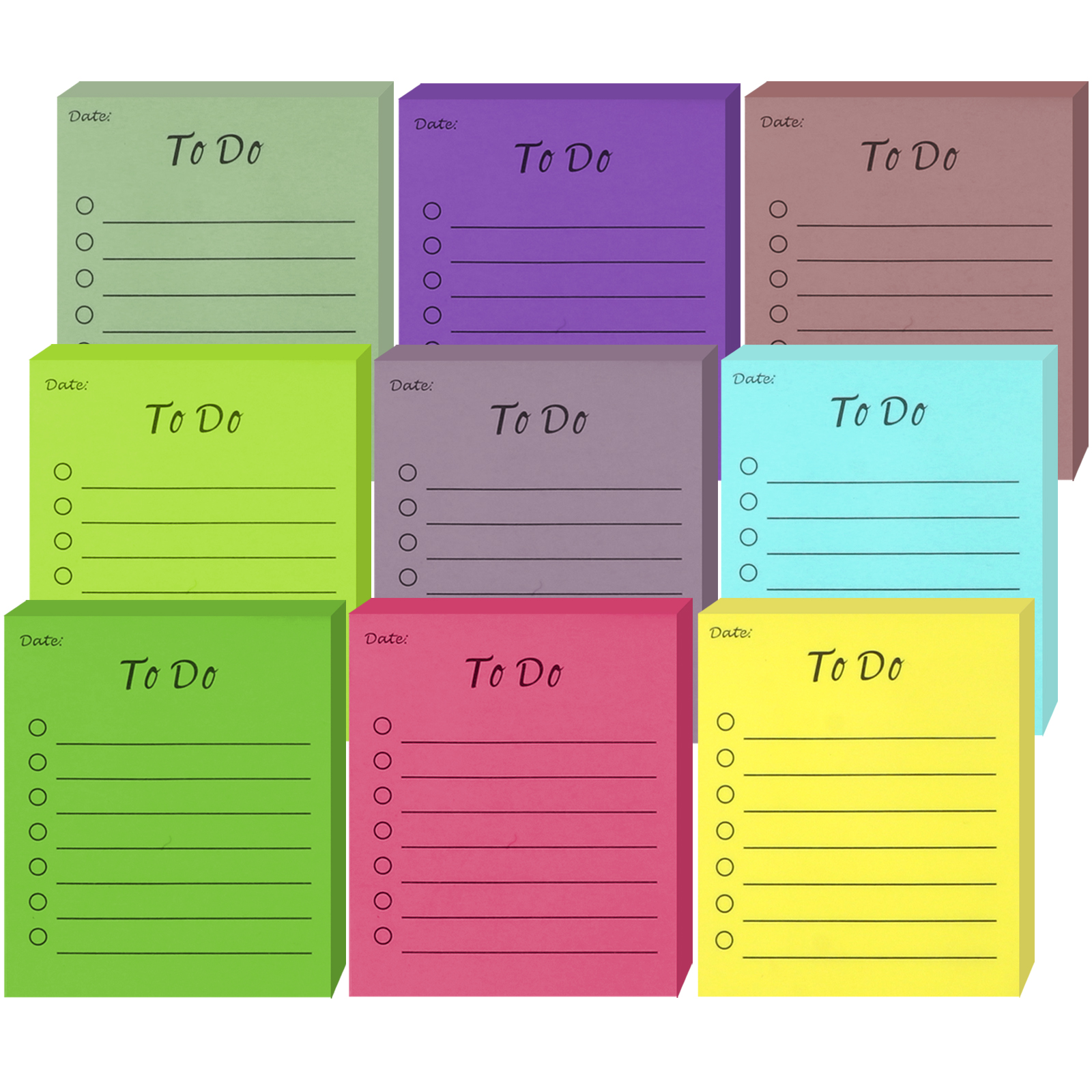 Post-it Notes 1.5 in x 2 in Cape Town Collection 8 Pads/Pack (653-8AF ...