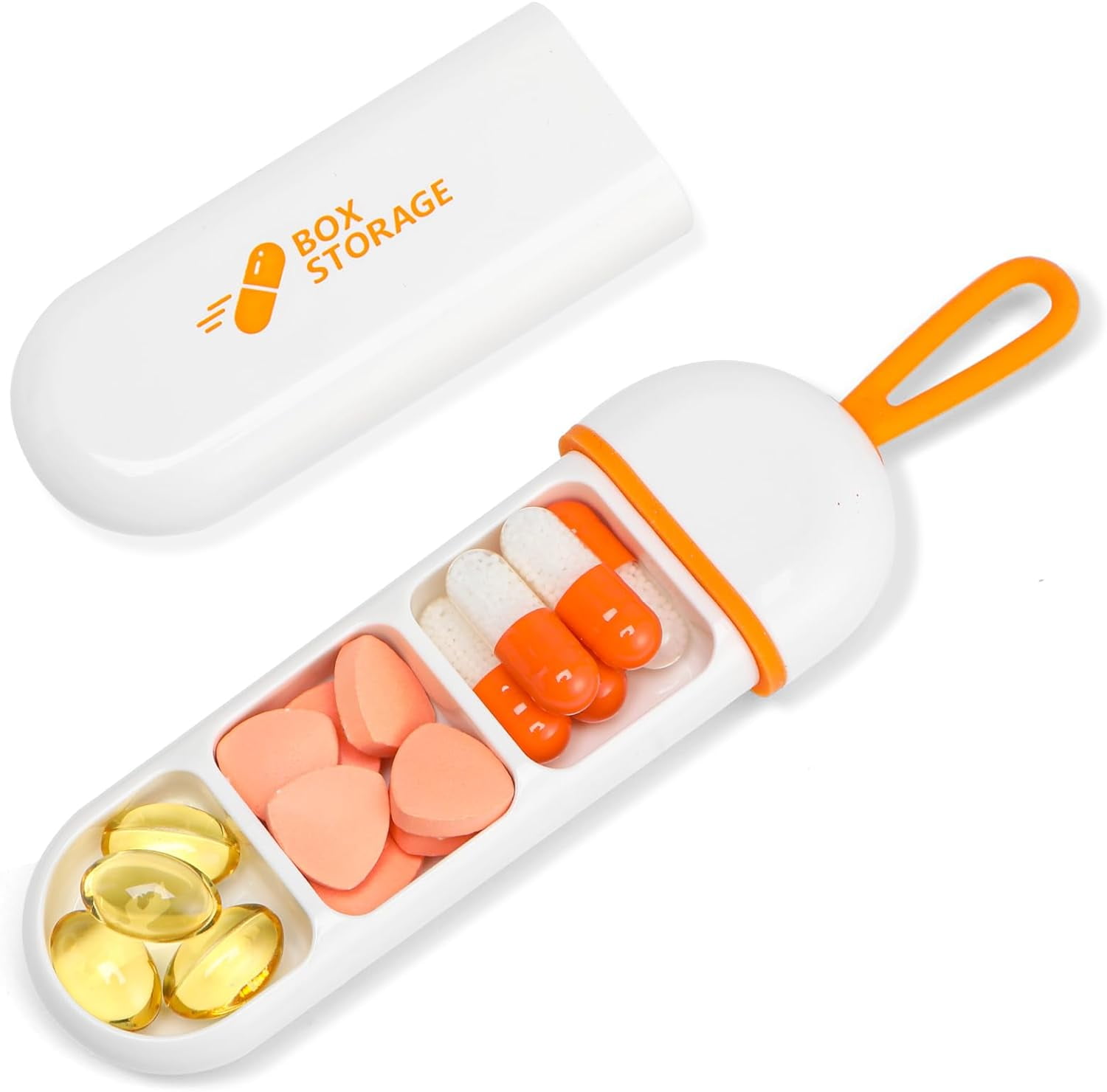 Toplive Travel Pill Organizer, Portable Pill Container Mini Daily Pill ...