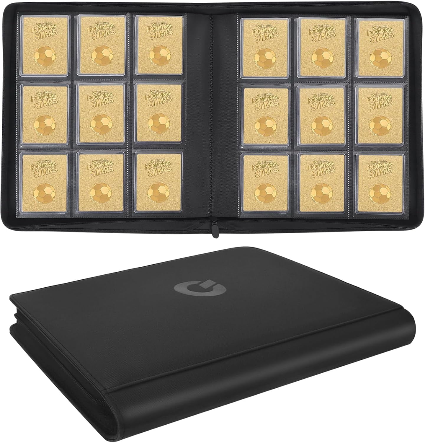 Toploader Binder, top loader binder for cards, Holds 324 Toploaders, 9 ...