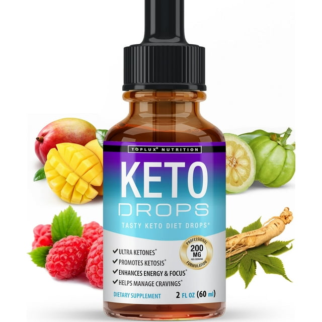 Toplux Keto Diet Drops with Raspberry Ketones, Energy Support for ...