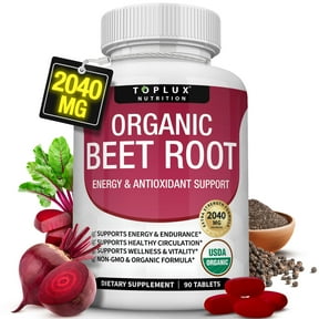 Rosabella Organic Beet Root Capsules - 1300mg Beet Root Powder Aids ...