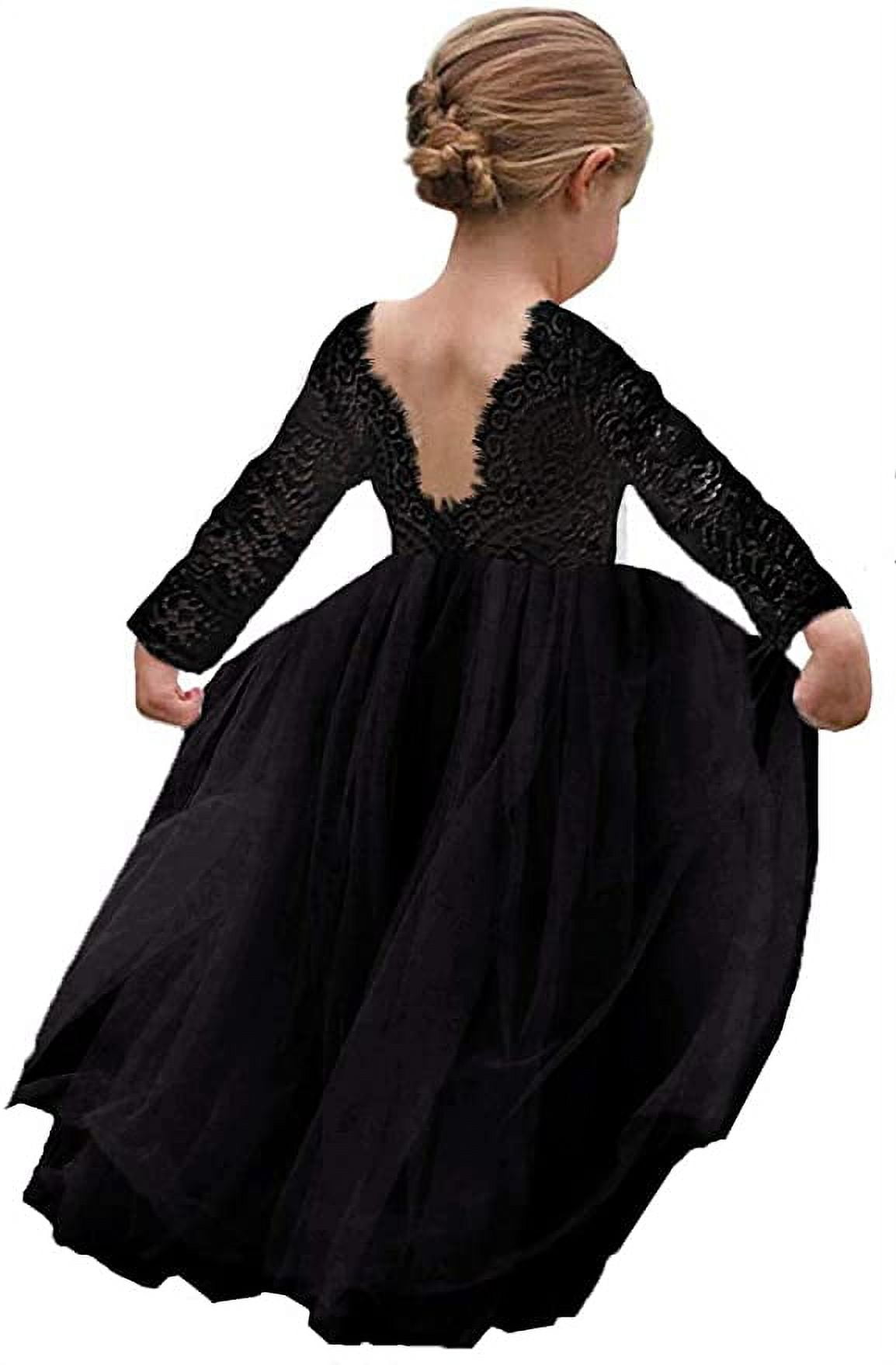 Topmaker Girl Toddler Full-Length Straight Tulle Tutu Lace Back Party ...