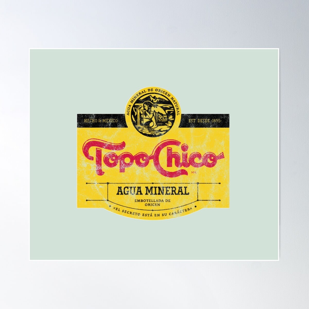 Topo Chico Agua Mineral Worn And Washed Logo (Sparkling Mineral Water ...