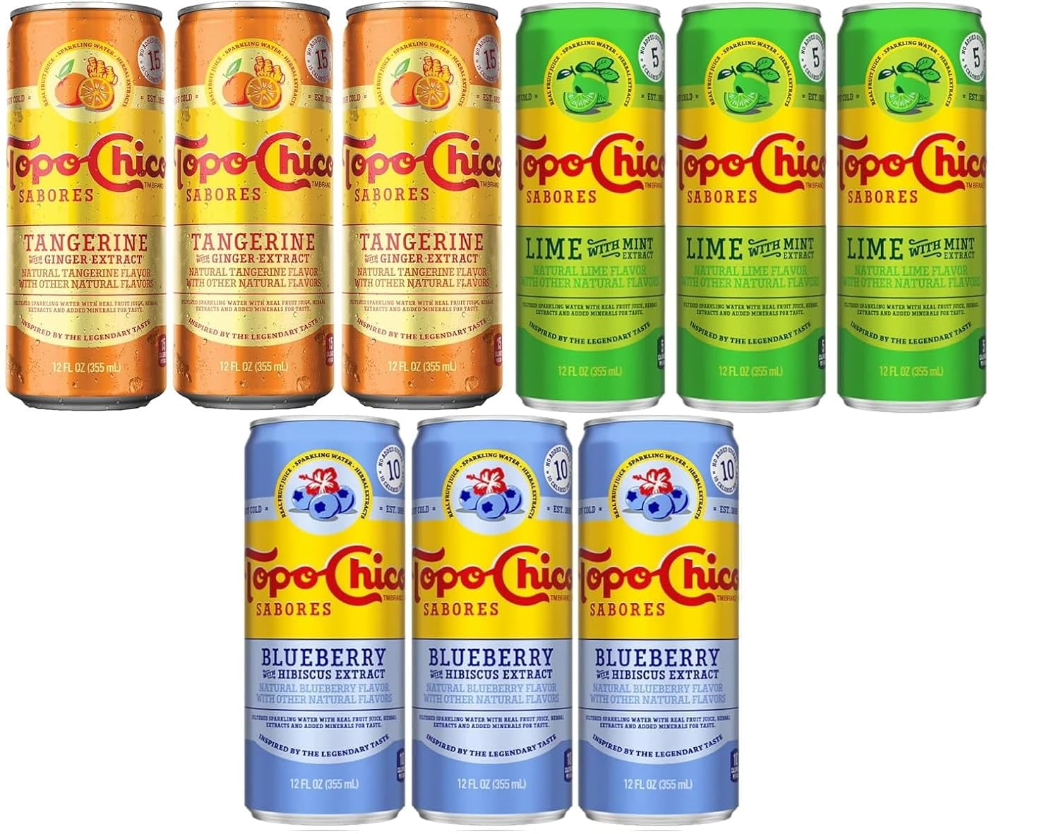 Topo Chico Sabores 12Oz Cans (Mix Flavor (3 Of Each) 9Pk) - Walmart.com