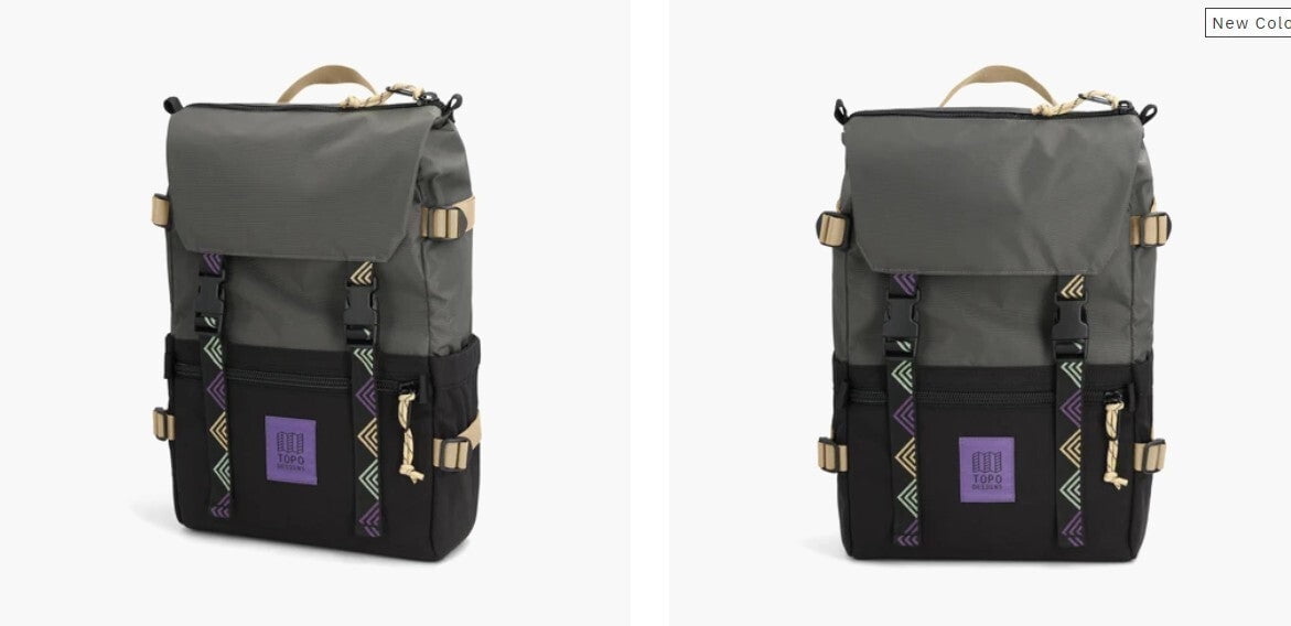 Topo Designs Rover Pack Classic Asphalt Black 932436023000 - Walmart.com